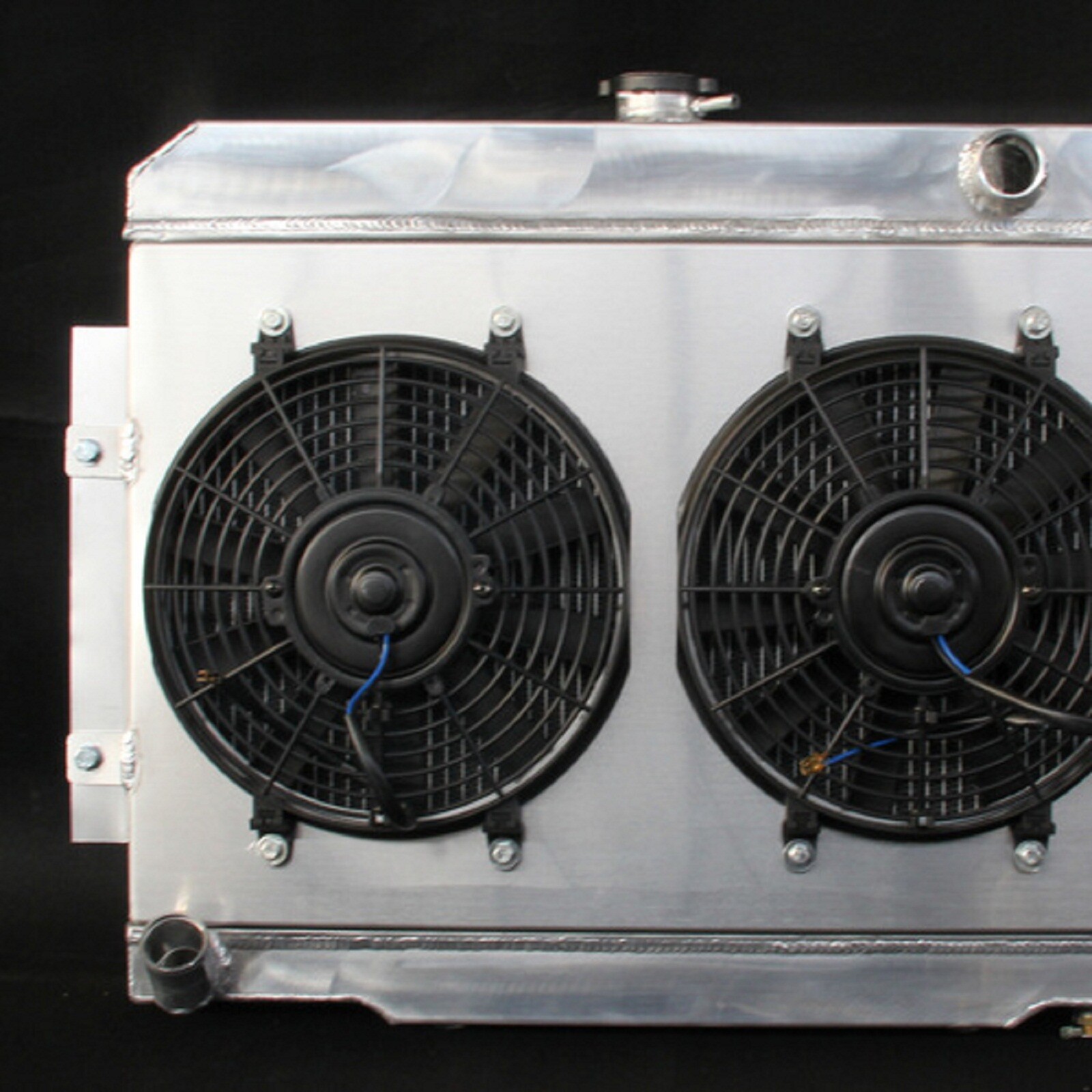 Radiator+Fan Shroud Fit Jeep CJ5/6/7 Cherokee Commando 73-86 Aluminum ...