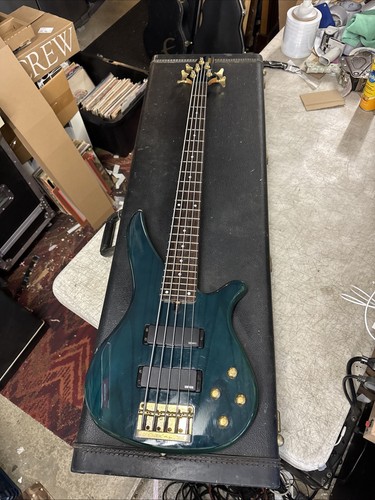 Trans Green Yamaha RBX 765A 5 String Electric Bass Guitar Active ...