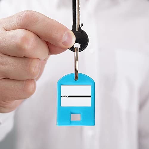 20 Pack Key Tags Plastic Key Labels Key Chain Tags with Ring and Label ...
