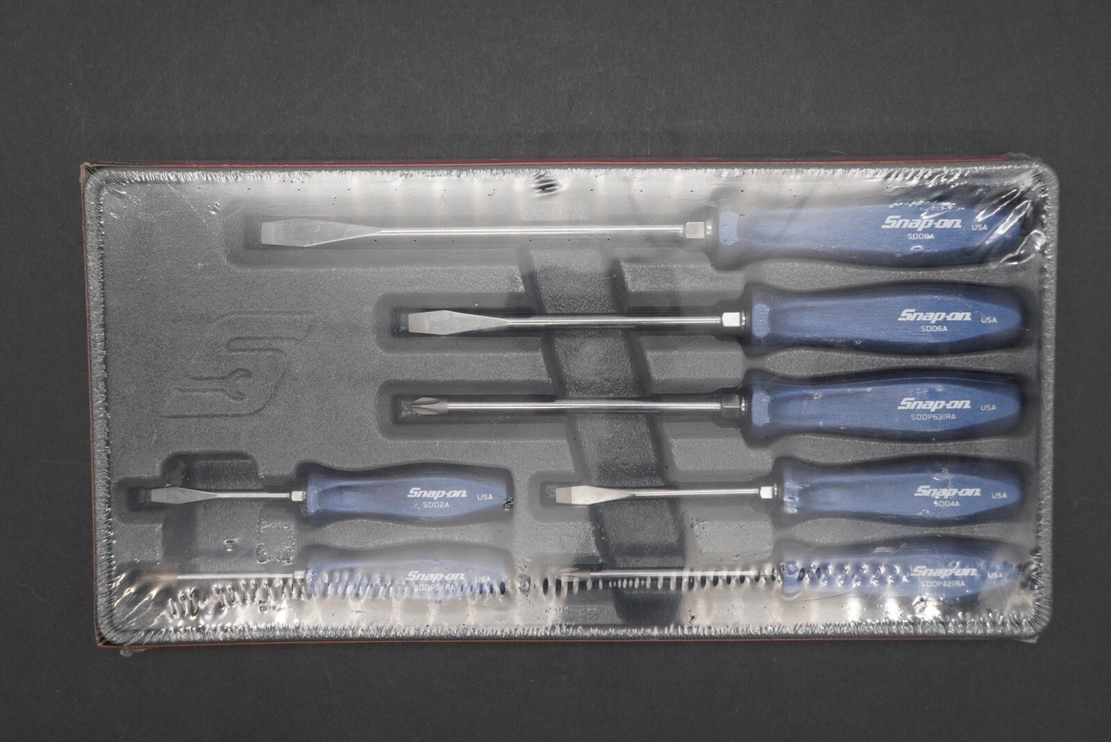 Snap-on Tools USA 7pc Power Blue Hard Handle Combo Screwdriver Set ...