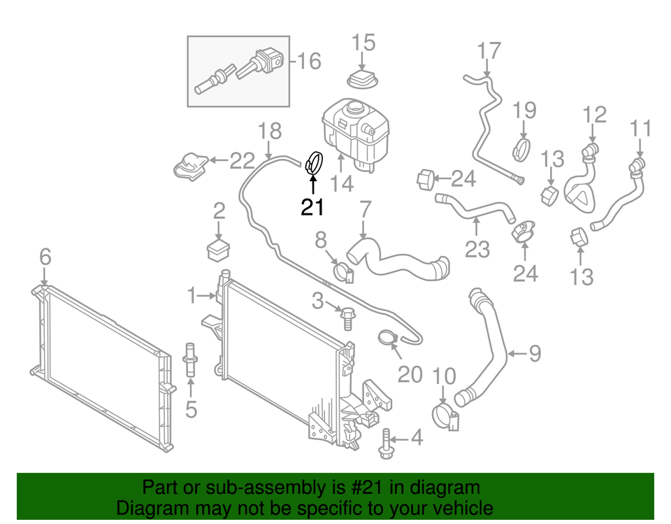 Genuine Volvo Overflow Hose Clamp 978165 | eBay