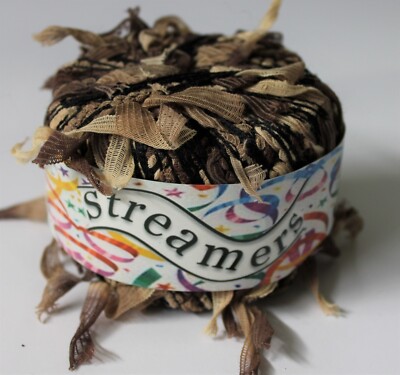 Yarn KFI Streamers Novelty Yarn 25g 54yd Color 02 Browns | eBay