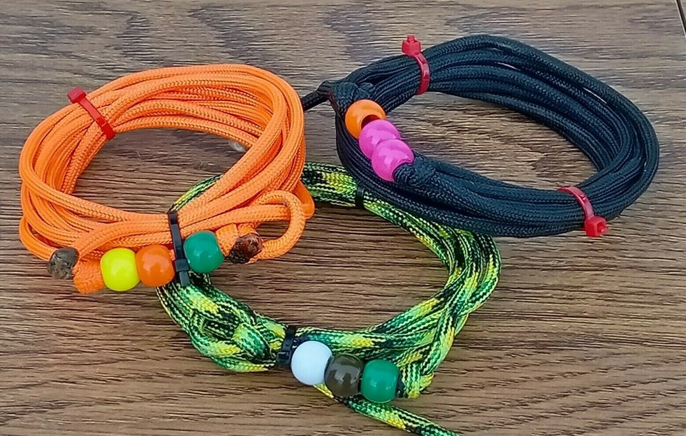 PAIR CHICKEN ROPES 7ft Length with SPEED BEAD Weighted Hondos by ...