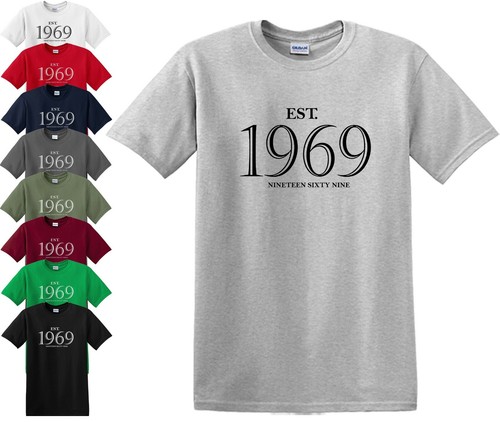 EST. Established 1969 T-Shirt 50th Birthday Funny Present Father Day ...