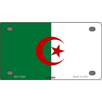 Algeria Flag MINI Size 4"x2.2" License Plate Metal Sign for Home | eBay