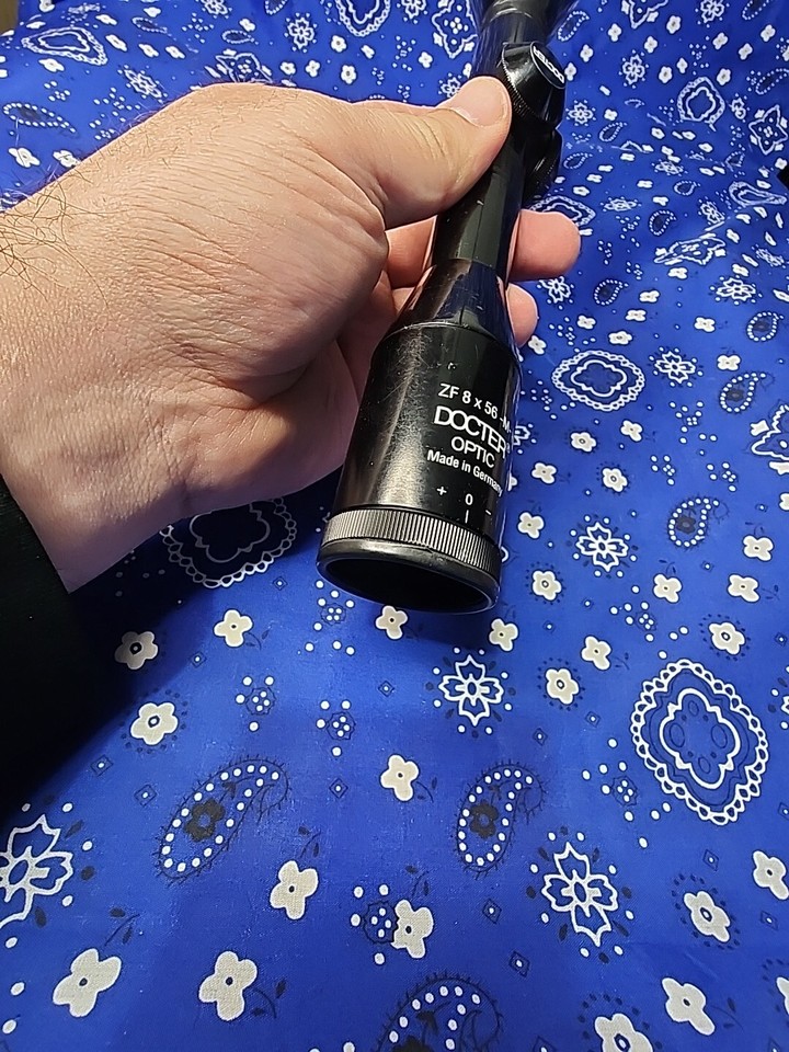 DOCTER OPTIC ZF 8X56 M GLOSS RIFLE SCOPE GERMANY POST RETICLE GERMAN ...