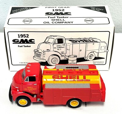 FIRST GEAR 1952 GMC SHELL OIL 1:34 SCALE FUEL TANKER-28-0105 | eBay