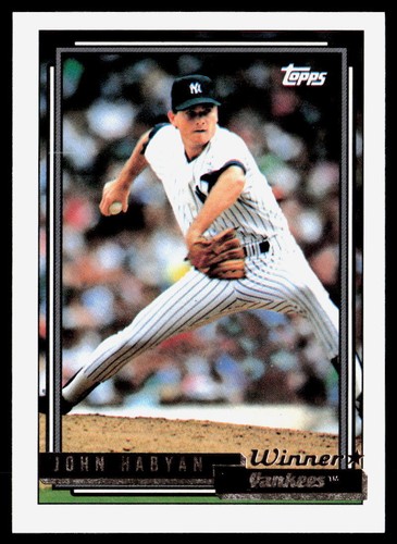 John Habyan 1992 Topps Gold Winners #698 NMT | eBay