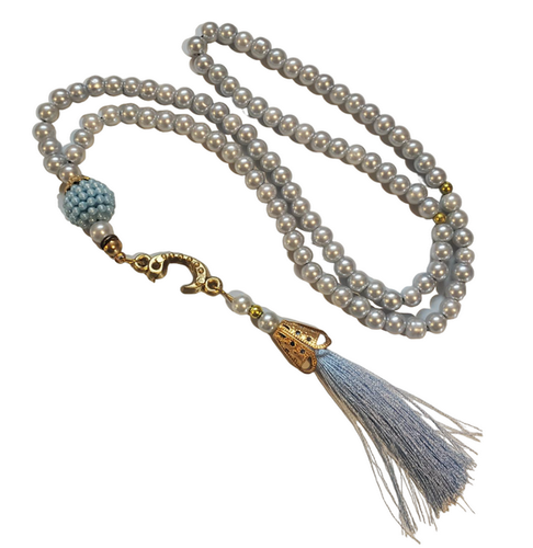 Tasbih Chapelet Islam Musulman 99 perles Bleu clair Misbaha Dhikr sebha ...