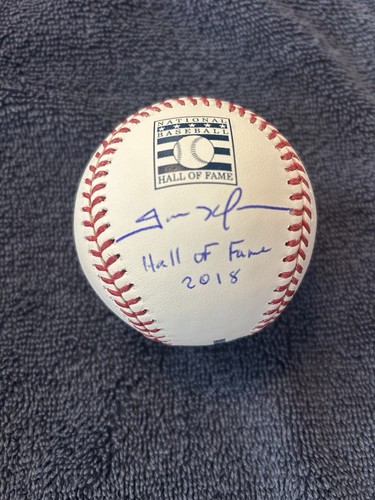 TREVOR HOFFMAN SIGNED AUTOGRAPHED HALL OF FAME 2018 OML HOF BASEBALL ...