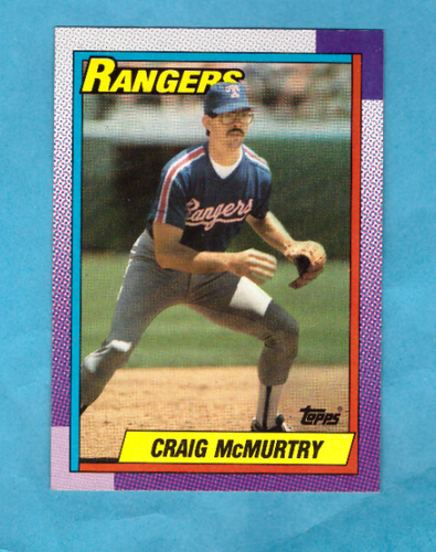 1990 Topps Baseball Card #294 Craig McMurtry Rangers | eBay