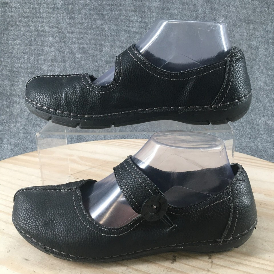 Croft & Barrow Shoes Womens 8 M Margo Mary Jane Black Faux Leather ...