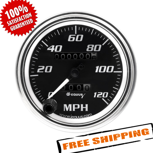 EQUUS E7072 3-3/8" Chrome Mechanical Speedometer | eBay