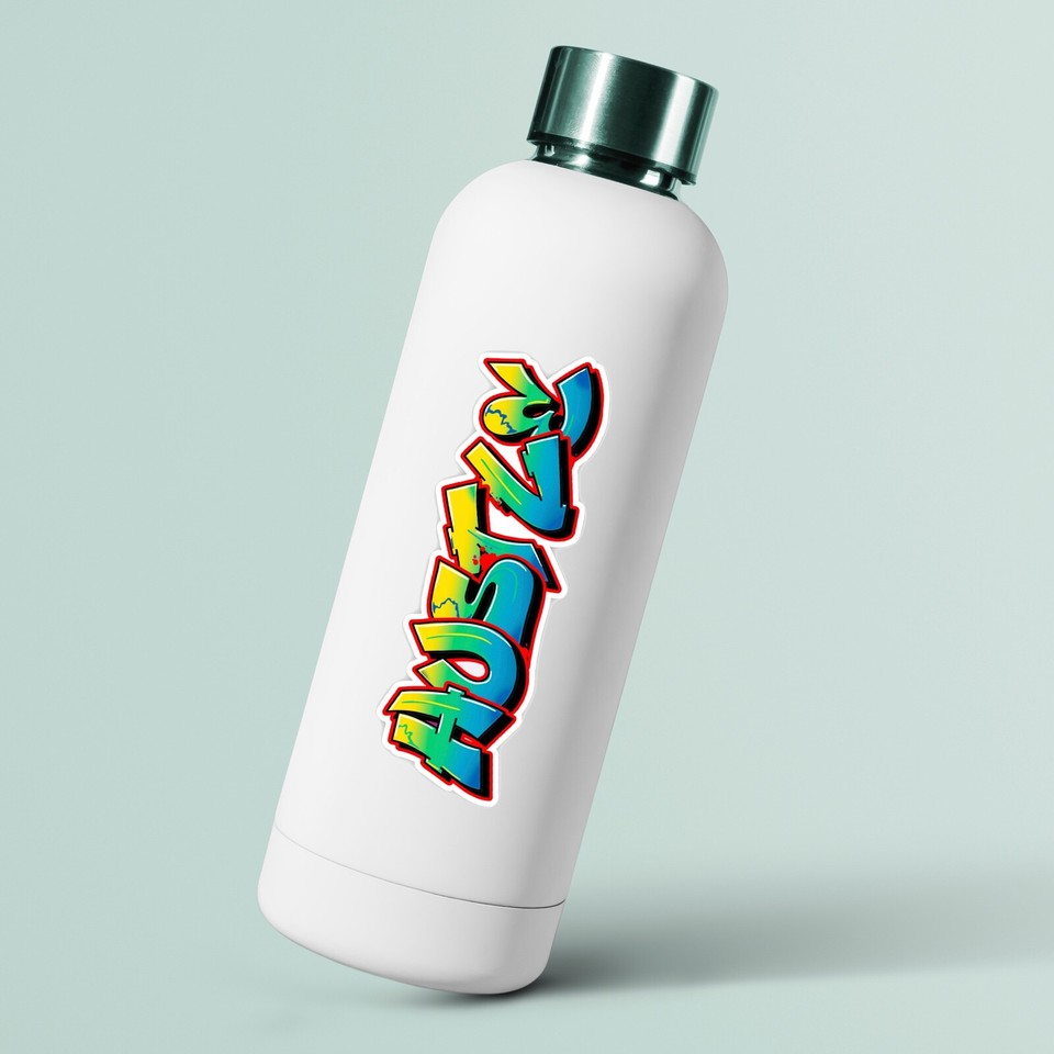 Hustle Graffiti Writing Sticker Decal Motivate Window Stickers Car ...