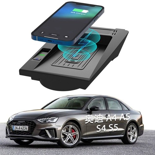 Wireless Charger Cell Phone Charging Station Pad for Audi A4 A5 S4 S5 ...