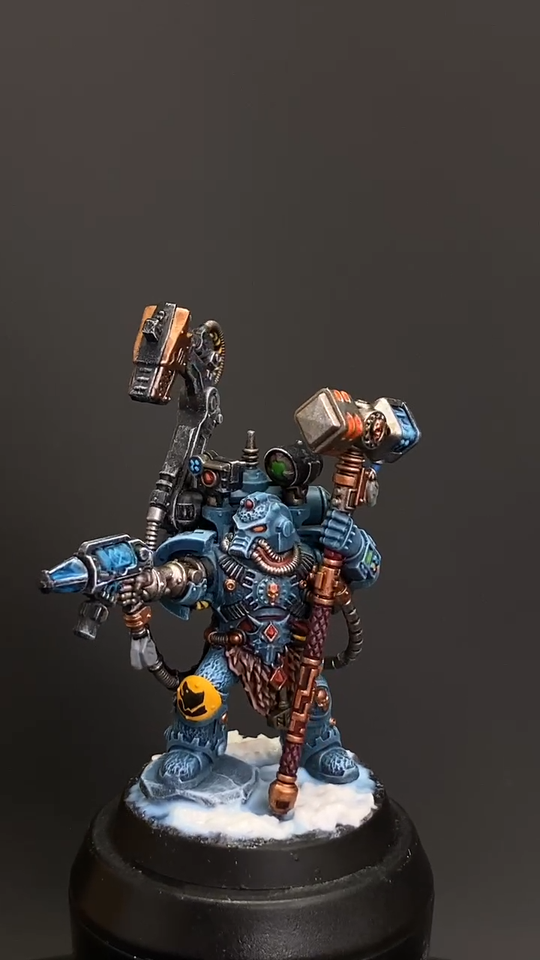 Warhammer 40K Space Wolves Iron Priest HQ Techmarine Fully Painted HQ ...