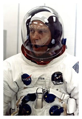 BUZZ ALDRIN APOLLO 11 NASA ASTRONAUT IN SPACE SUIT ON GROUND 4X6 PHOTO ...