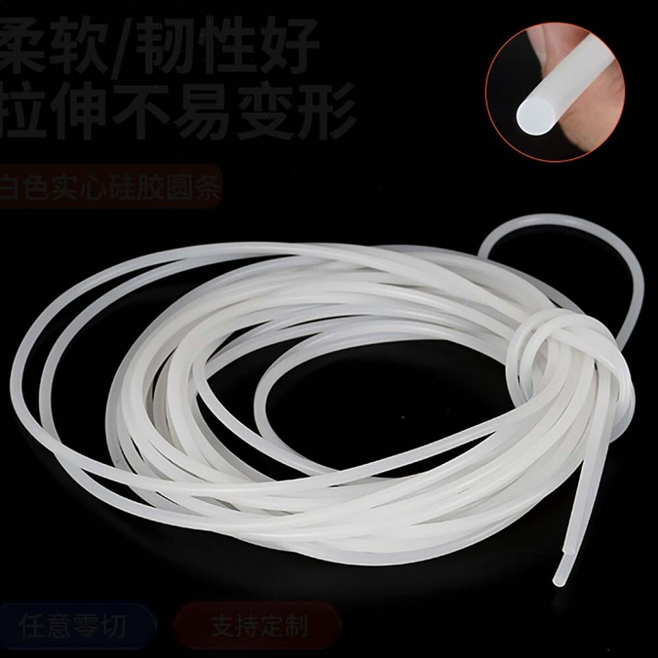 Waterproof Silicone String Round Cord 1mm - 30mm Diameter Solid Food ...
