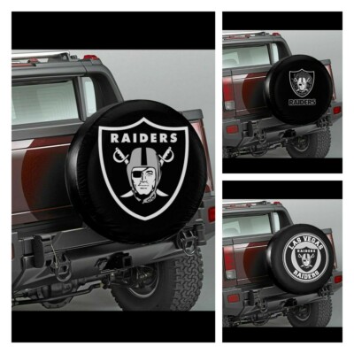 Las Vegas Raiders Auto Car Tire Cover Spare Tire Cover Universal ,fan ...