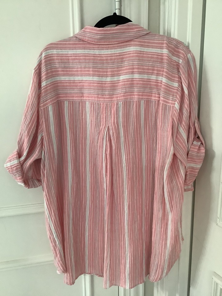 Westbound (Dillard’s)Women's Roll Tab Sleeve, Pink Pull Over Tunic ...