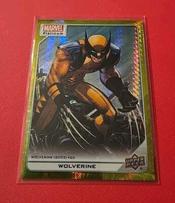 2024/2023 MARVEL PLATINUM Yellow Spotlight WOLVERINE #182 #124/399 | eBay