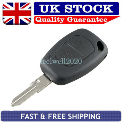2 Button Key Fob Case Shell Replacement For Renault Trafic Vivaro ...