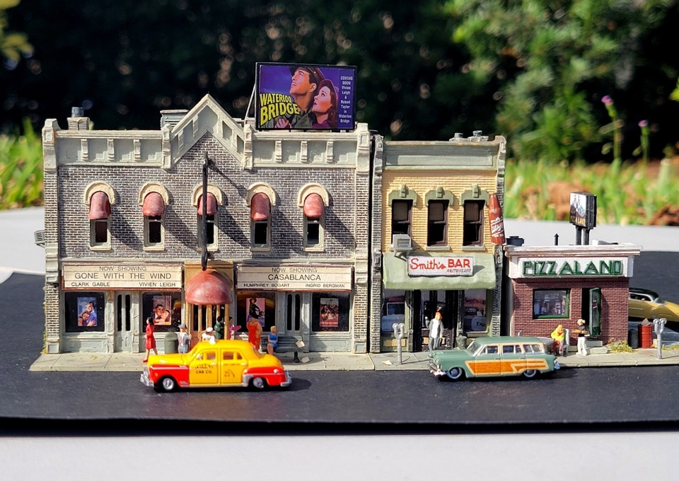 jsky0 - N Scale Custom Built Building "Night Life" Merchant Row DPM ...