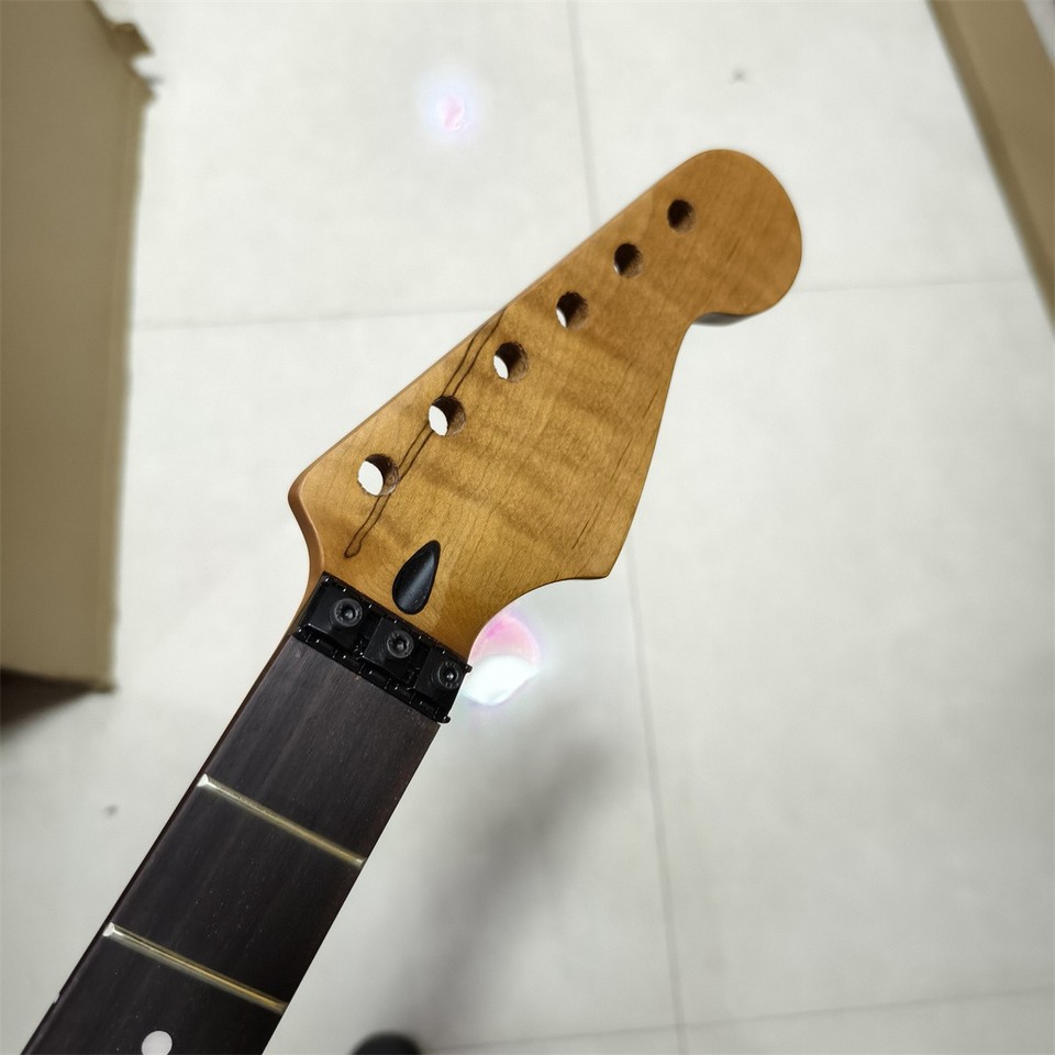 Floyd nut 22 Frets Roasted flame maple Electric Guitar Neck rosewood ...