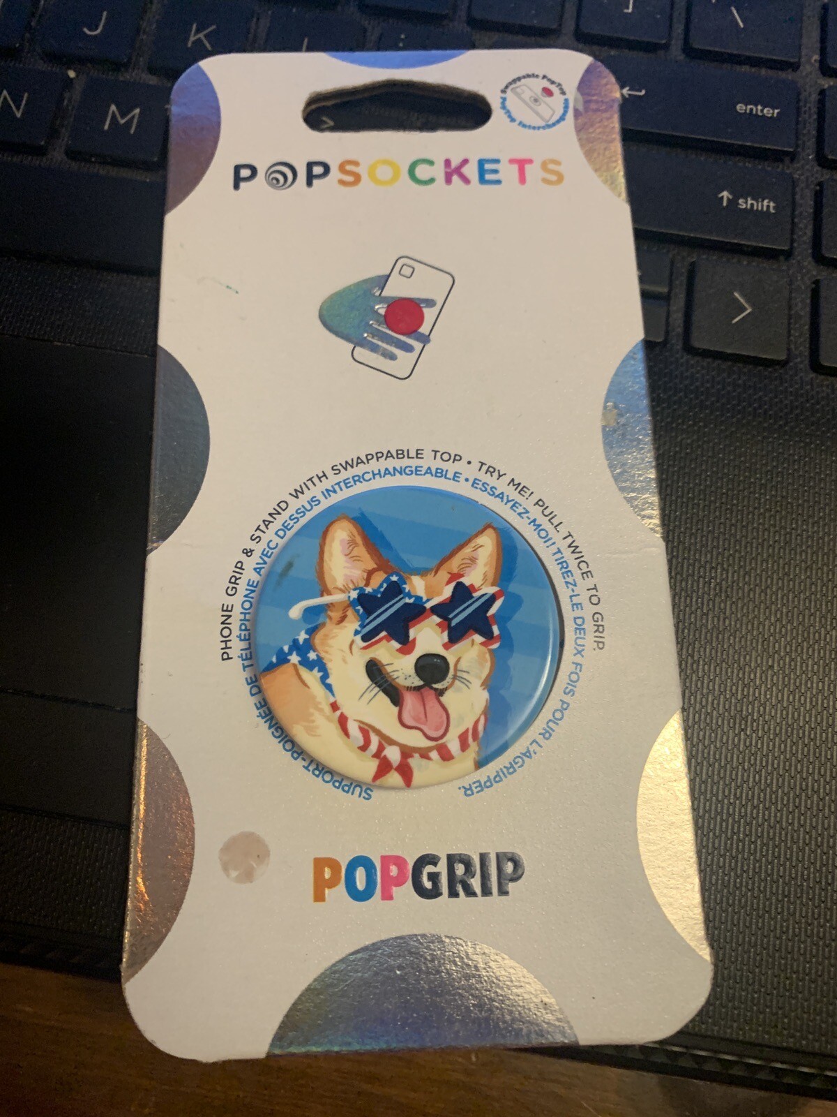 Popsockets Phone Grip PopSocket - Patriotic Pup - 802081 swappable | eBay