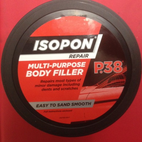 U-POL Davids Isopon P38 Easy Sand Car Body Filler Repairs Dents Scratch ...