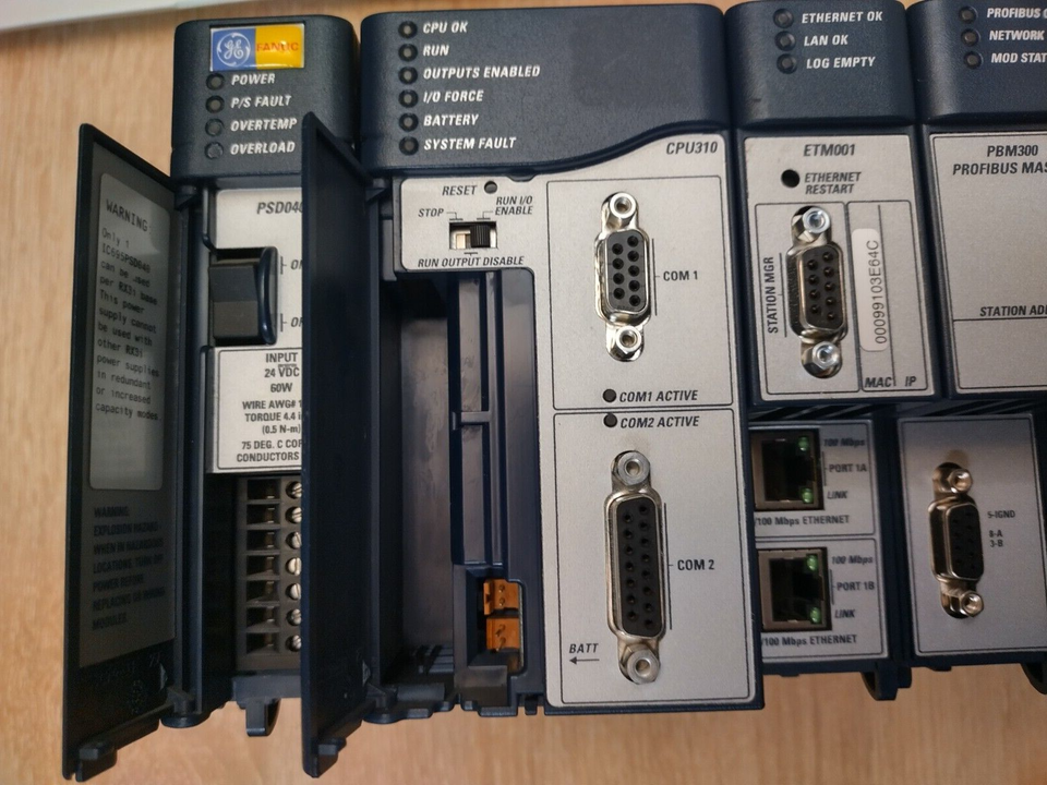 GE FANUC RX3i PLC IC695CPU310-GW +IC695ETM001+3x IC695PBM300-CC | eBay