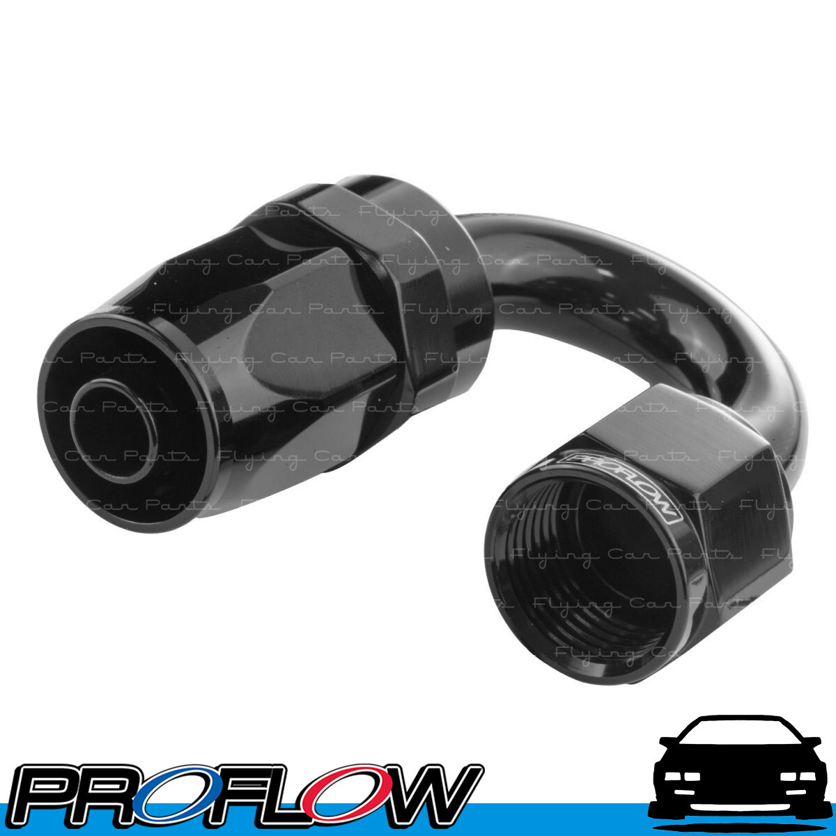 PROFLOW 100 Series 180 Degree Hose End Fitting Black AN -16 (AN16) | eBay