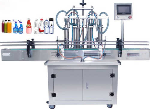 Automatic 2/4/6/8 Filling Head Linear Liquid Beverage Bottle Filler | eBay