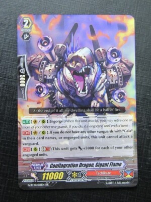 Conflagration Dragon Gigant Flame G-BT10 RR - Vanguard Card | eBay