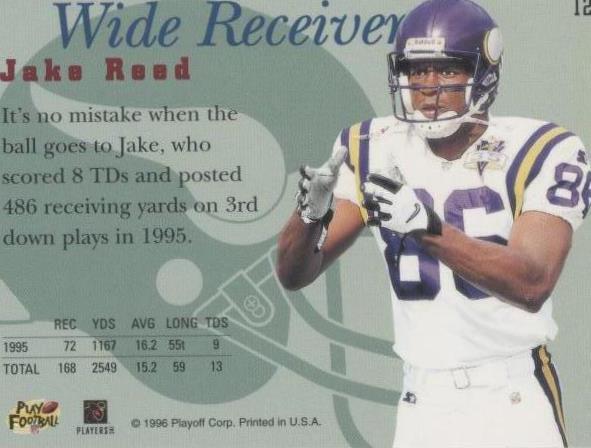 Las mejores ofertas en 1996 Playoff Prime Jake Reed #129 | eBay