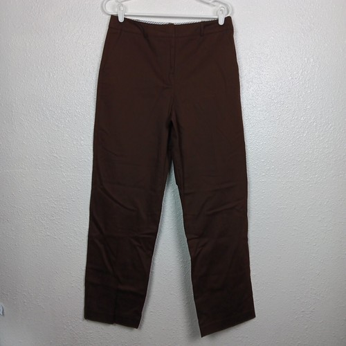 Studio Works Pants Women's Size 10 Brown Comfort Waist 32x31 High Rise ...