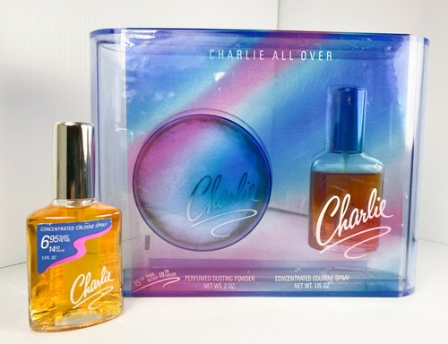 Revlon CHARLIE ALL OVER Concentrated Cologne Spray+Powder Gift Set+ ...