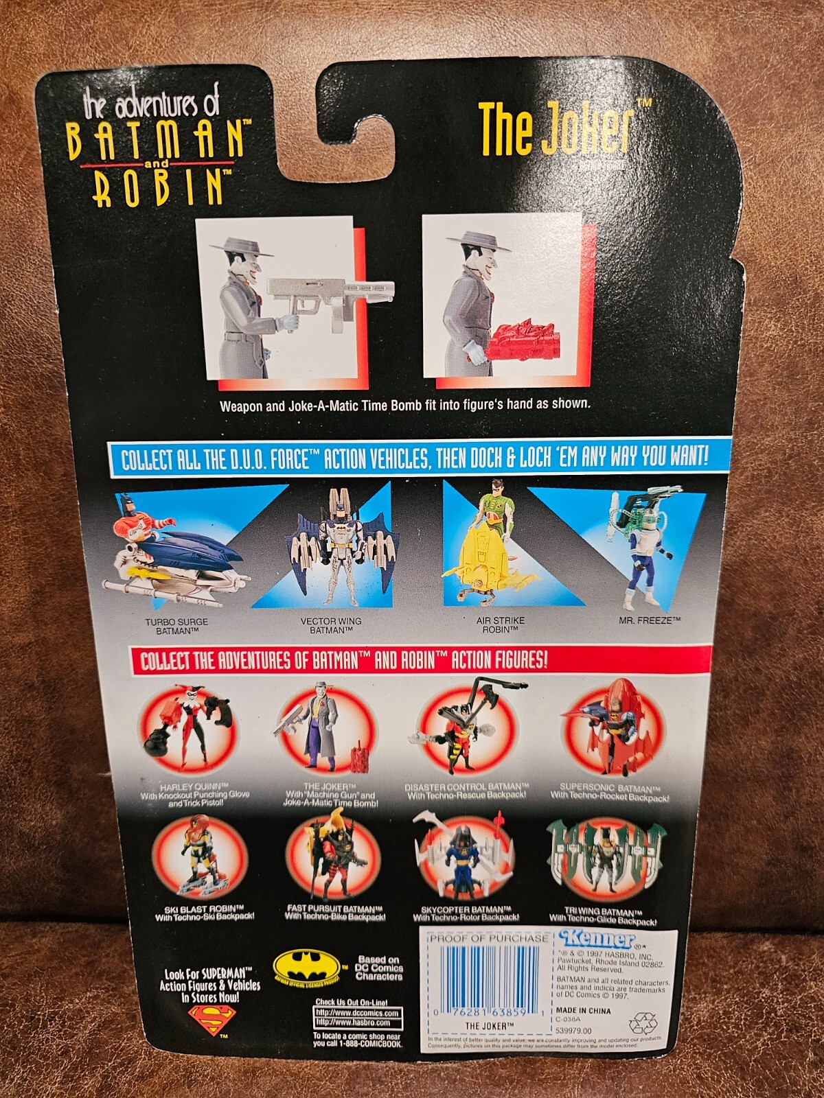 1997 Kenner Hasbro Adventures of Batman & Robin The Joker DC Action ...