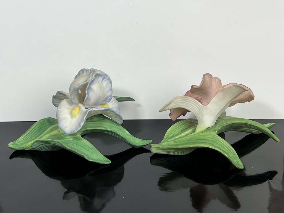 HJG Chinese Flowers Figurines 8853 Blue And Pink Set | eBay