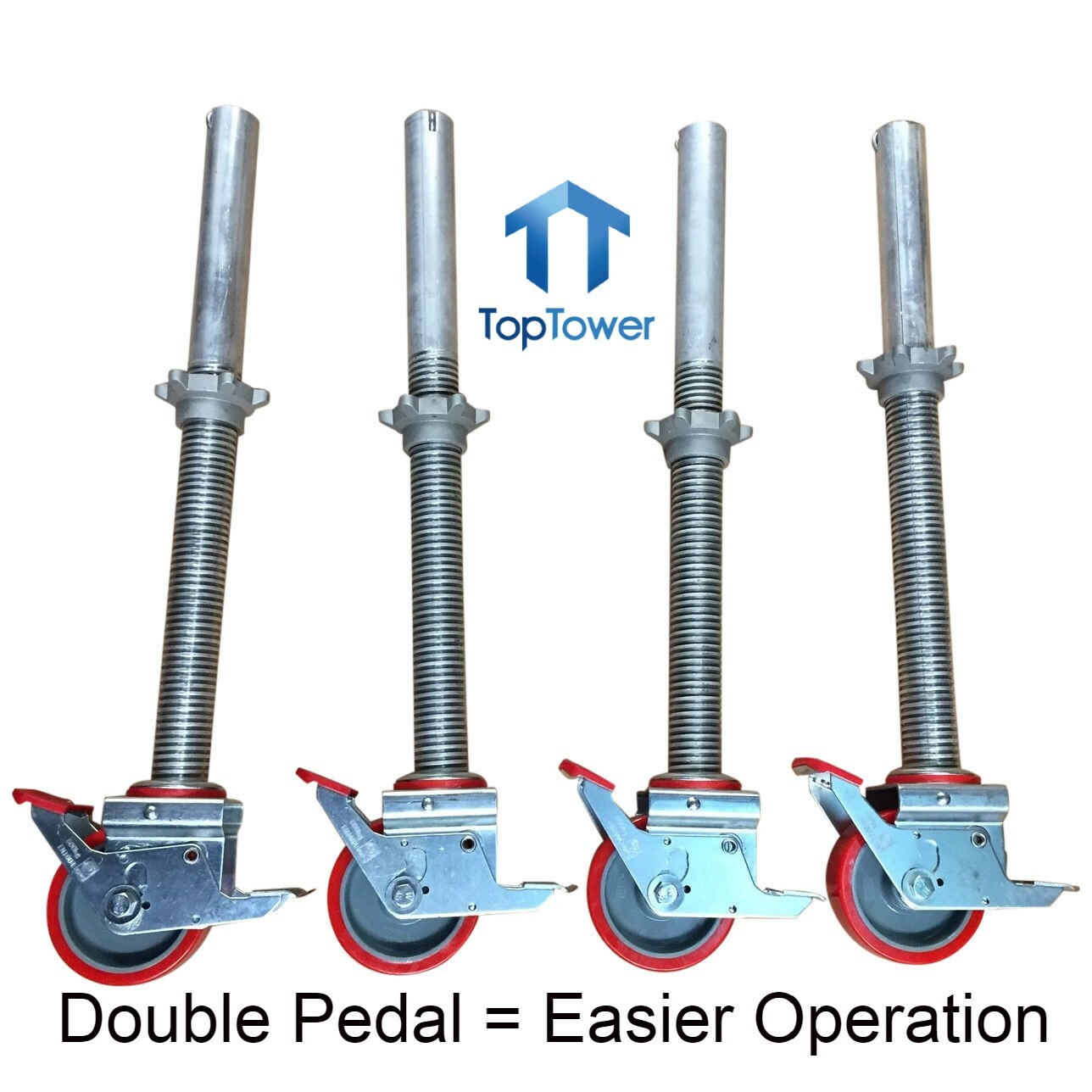 Alloy Tower Adjustable Legs & Castors Scaffold Tower Wheels - Youngman ...