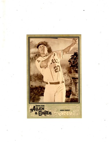 MIKE TROUT 2018 Topps Allen & Ginter Box Topper Card #BL-2 | eBay