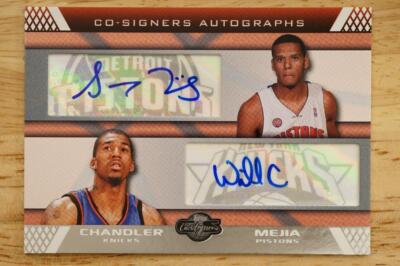 2007-08 Topps Co-Signers Wilson Chandler Sammy Mejia CS-25 Rookie ...
