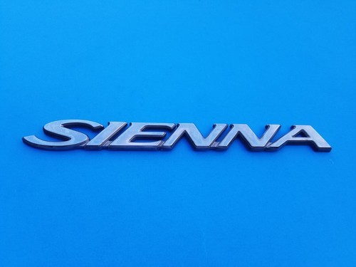 07 08 09 10 TOYOTA SIENNA REAR LID GATE CHROME EMBLEM LOGO BADGE USED ...