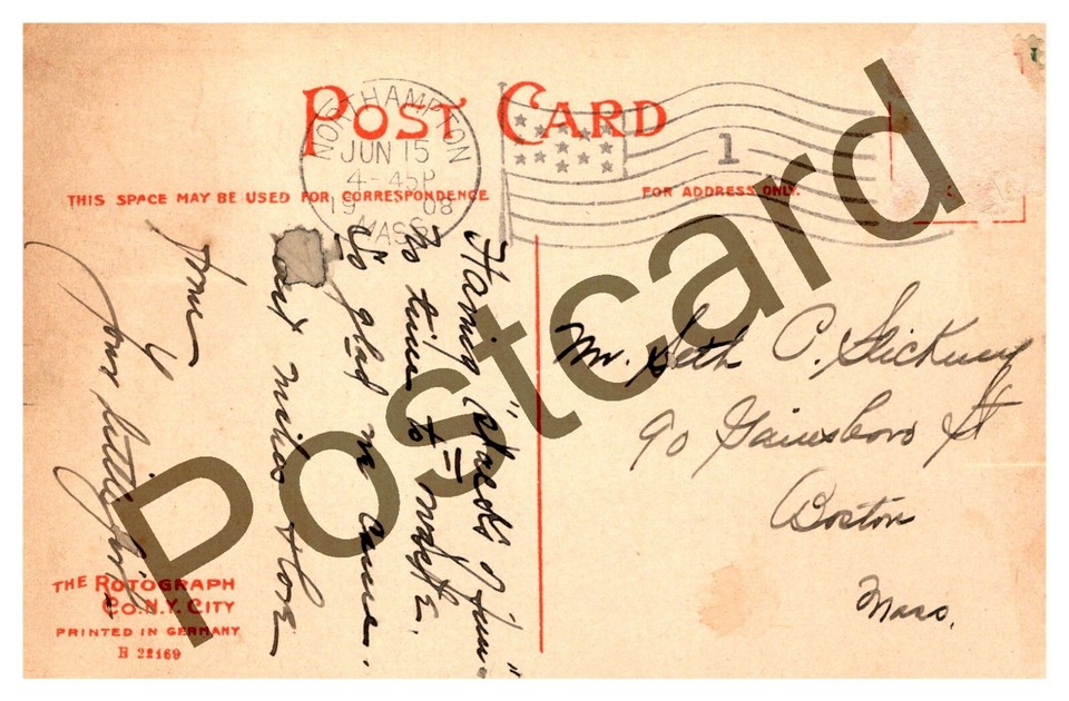 1908 Gymnasium, Smith College, Northampton MA, Rotograph B 22169 ...