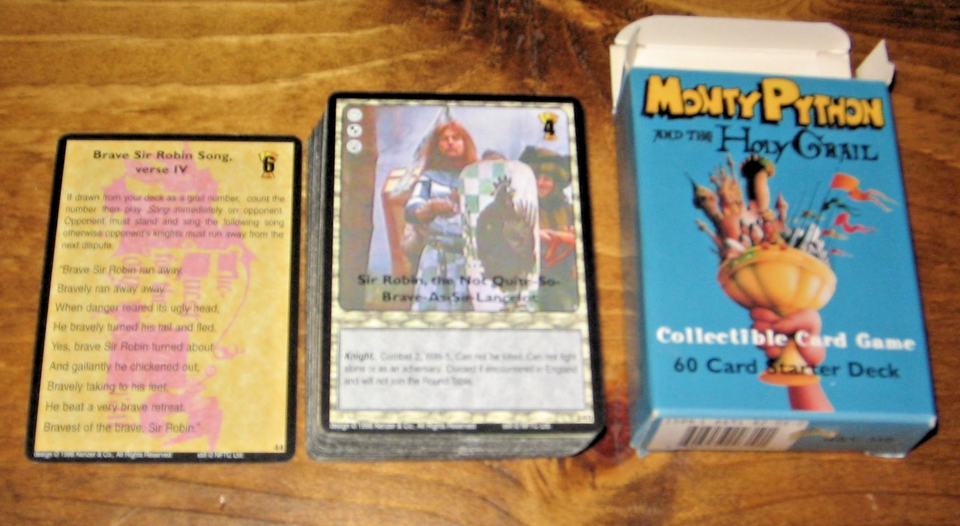 Monty Python and the Holy Grail CCG Starter Deck Open Cards VG ...