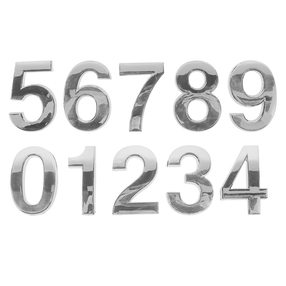10Pcs Number Sign Self Adhesive Door Plate for Address Digits | eBay ...