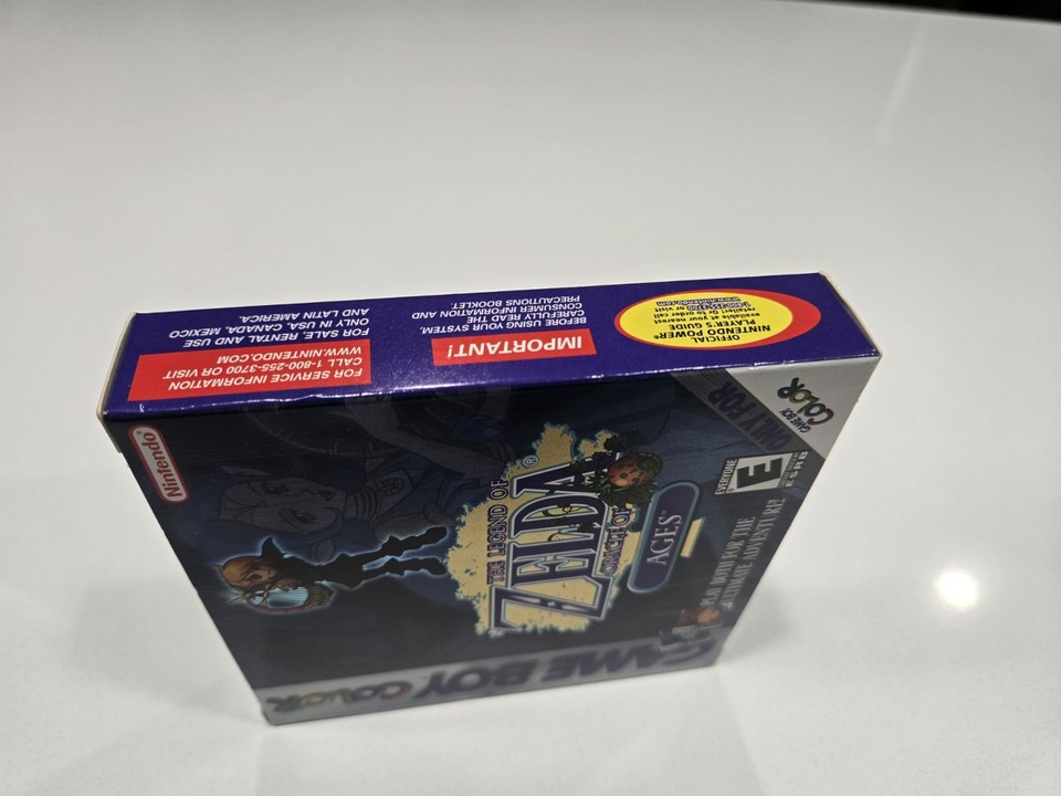 The Legend of Zelda Oracle of Ages Game Boy Color CIB 1st PRINT FOIL ...