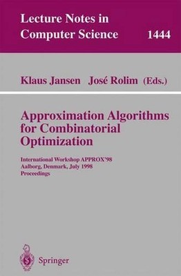 Approximation Algorithms for Combinatorial Optimization: International Workshop 9783540647362| eBay