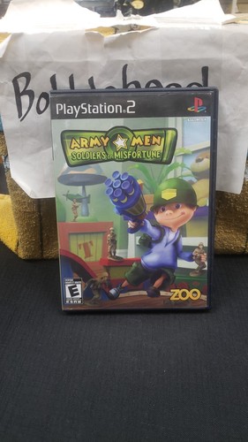 CIB ARMY MEN SOLDIERS OF MISFORTUNE PS2 SONY PLAYSTATION 2 VIDEO GAME ...
