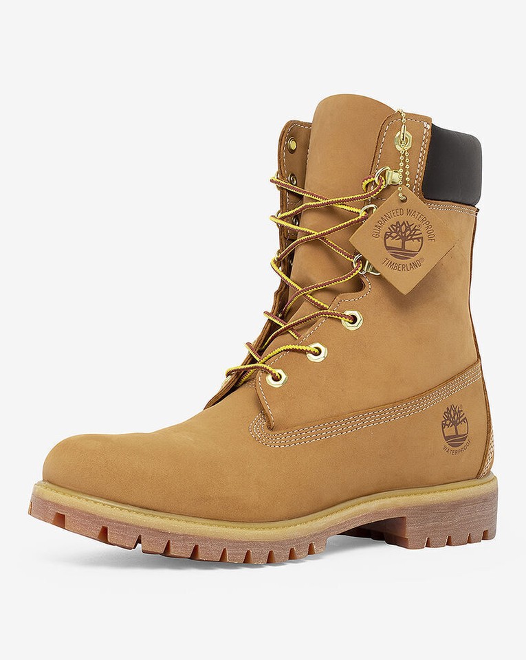 Timberland 8 Inch Premium Men's Wheat Brown Butter Waterproof Boots NEW ...